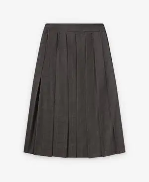 Simone Rocha Prince Of Wales Check Pleated Skirt
