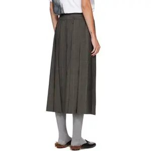 Simone Rocha Prince Of Wales Check Pleated Skirt