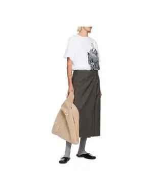 Simone Rocha Prince Of Wales Check Pleated Skirt