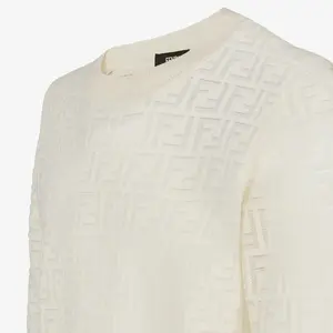Fendi Allover Ff Jacquard Crewneck Jumper
