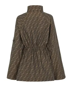 Fendi Ff Motif High-neck Jacket