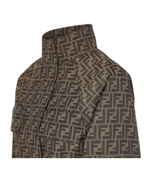 Fendi Ff Motif High-neck Jacket