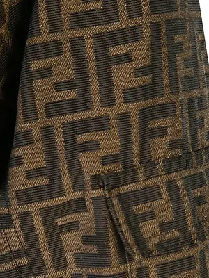 Fendi Ff Motif High-neck Jacket