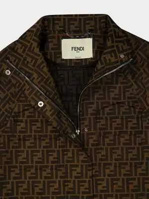 Fendi Ff Motif High-neck Jacket