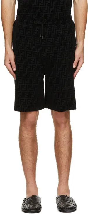 Fendi Ff Motif Bermuda Shorts