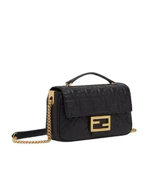 Fendi Ff Motif Chained Shoulder Bag