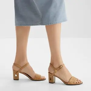 Fendi Delfina Ff Embossed Sandals