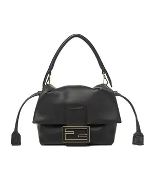 Fendi Nappa Leather Mini Bag - Black