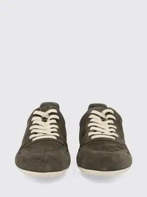 Rick Owens Suede Low Top Trainers With Rubber Sole