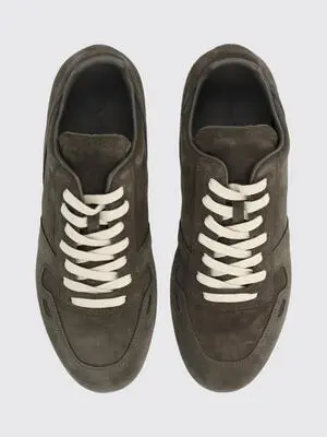 Rick Owens Suede Low Top Trainers With Rubber Sole