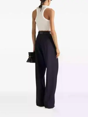 Givenchy Cropped Top In Knit With Embroidered Pearls