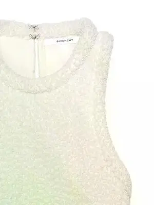 Givenchy Cropped Top In Knit With Embroidered Pearls