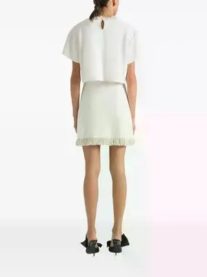 Givenchy Mini Skirt In Knit With Embroidered Pearls