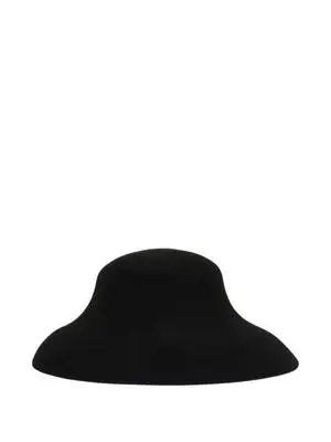 Yohji Yamamoto Wide-brim Wool Hat - Black