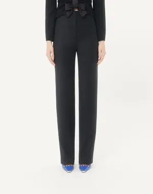 Valentino Garavani Soft Sheen Wool Trousers