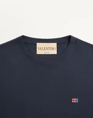 Valentino Garavani Cotton Jersey T-shirt With Vlogo Signature Patch