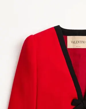 Valentino Garavani Wool Crepe Jacket