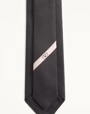 Valentino Garavani Cotton Tie - Black