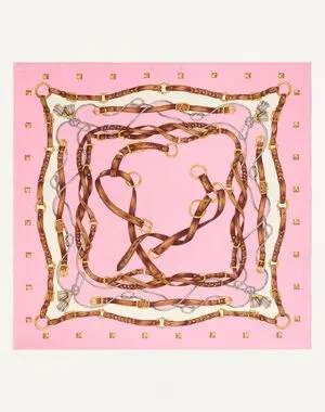 Valentino Garavani Silk Scarf With Stud Framed Print