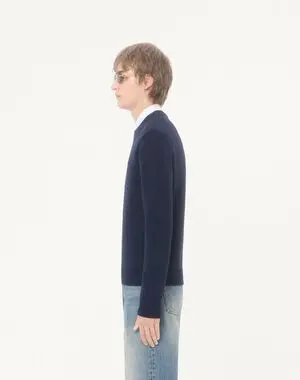 Valentino Garavani Wool Jumper With Tone-on-tone Vlogo Signature Embroidery
