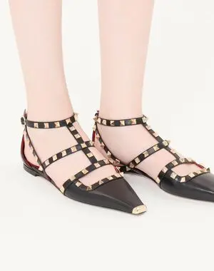 Valentino Garavani Rockstud Kidskin Ballerinas