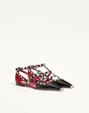 Valentino Garavani Rockstud Kidskin Ballerinas