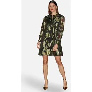 YUMI Luminous Floral Tunic Mini Dress