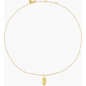 YOJ Visage Mini Pendant Choker Necklace - Gold