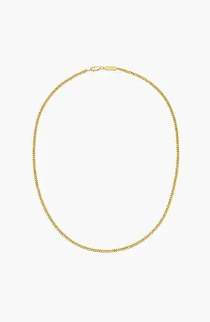 YOJ Velno Delicate Curb Chain Necklace - Gold