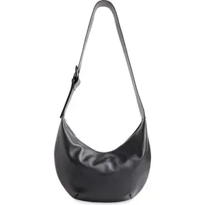 Whistles Stella Curved Crossbody Bag - Black