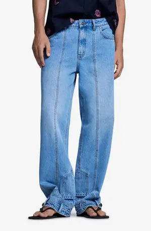 Desigual Straight Leg Jeans - Medium Blue