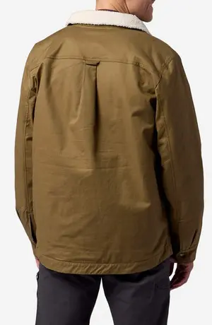 MARMOT Hidden Peaks Plaid Cotton Twill Shirt Jacket Rustic Khaki