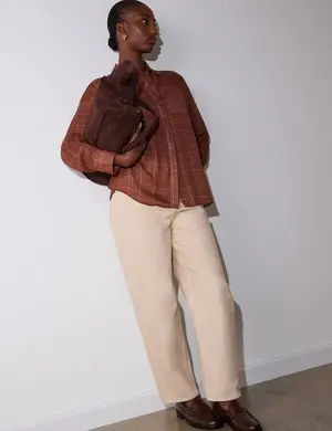 Whistles Etched Check Sheer Shirt