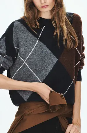 Mango Maribru Crewneck Sweater - Navy
