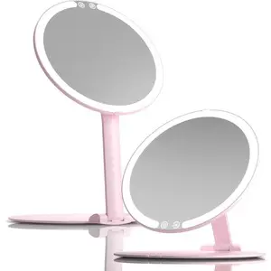 FANCII Abigail Led Travel Mirror - Pink