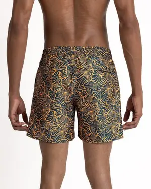 PRINCE & BOND Easton Swim Shorts In Rio Print