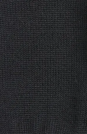 Moncler Virgin Wool Knit Gloves - Black