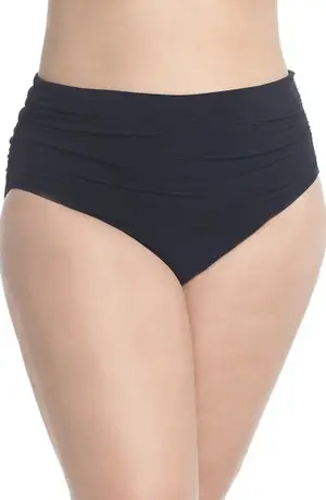 Magicsuit Ruched Bikini Bottoms - Black