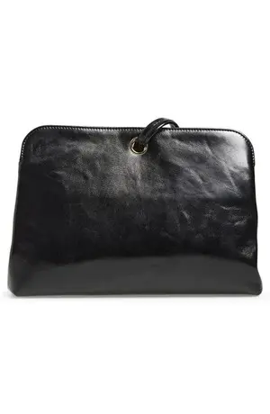 Victoria Beckham Kizette Leather Clutch - Black 1