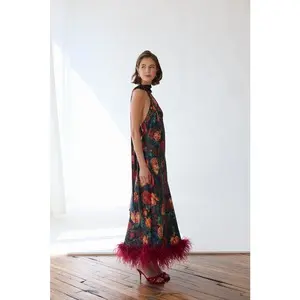 VASILIKI Maliya Feather Dress