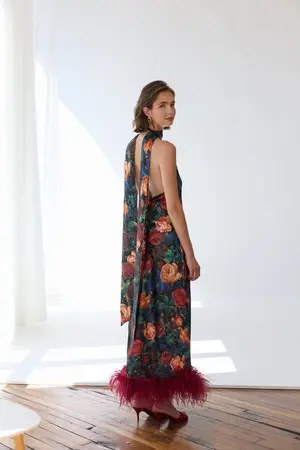 VASILIKI Maliya Feather Dress