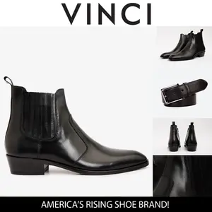 VINCI LEATHER SHOES The Sorhag Leather Dress Boot