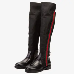 VINCI LEATHER SHOES The Gallant Leather Knee-high Boot