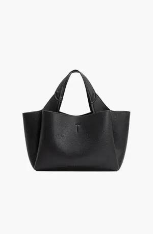 MELIE BIANCO Whitley Recycled Vegan Leather Tote Bag Black