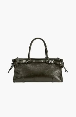 MELIE BIANCO Rhonda Recycled Vegan Top Handle Bag - Olive