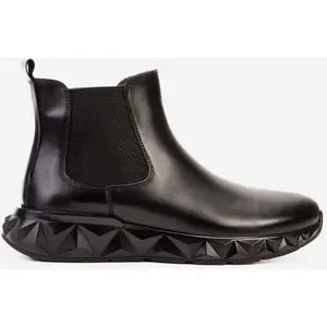 VINCI LEATHER SHOES The Apex Leather Chelsea Boot - Black