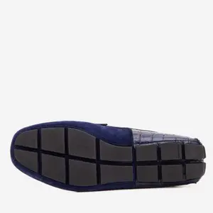 VINCI LEATHER SHOES The Lucento Suede Driver Loafer