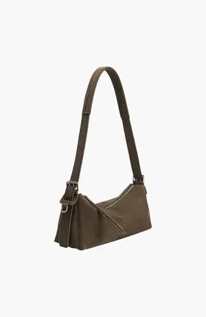 MELIE BIANCO Valeria Recycled Vegan Suede Shoulder Bag