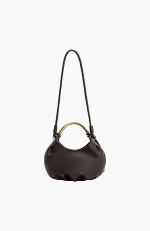 MELIE BIANCO Dottie Recycled Vegan Leather Top Handle Bag Espresso