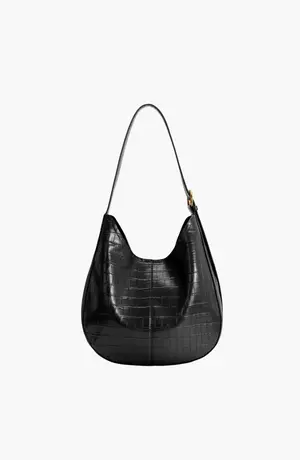 MELIE BIANCO Stefanie Recycled Vegan Leather Shoulder Bag - Black